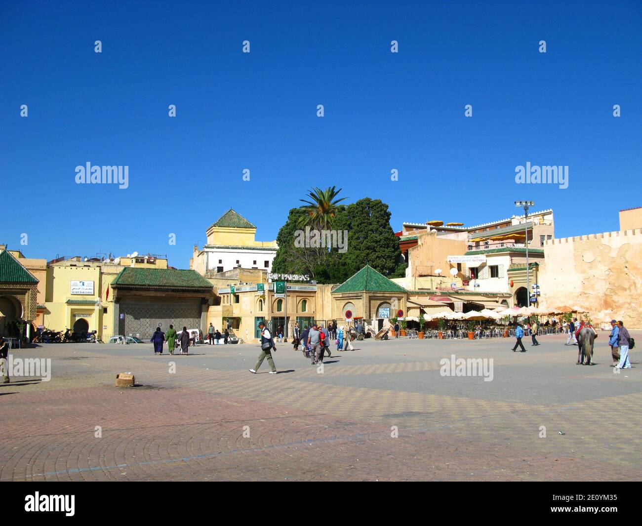 The Hedim Square in Meknes, Morocco Stock Photo - Alamy