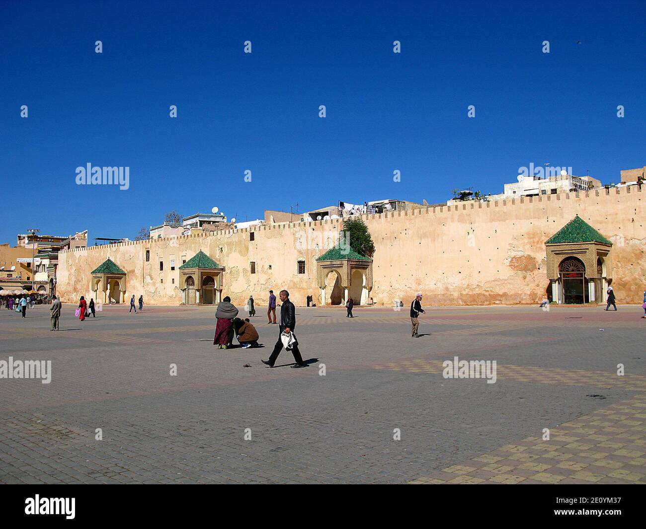 The Hedim Square in Meknes, Morocco Stock Photo - Alamy