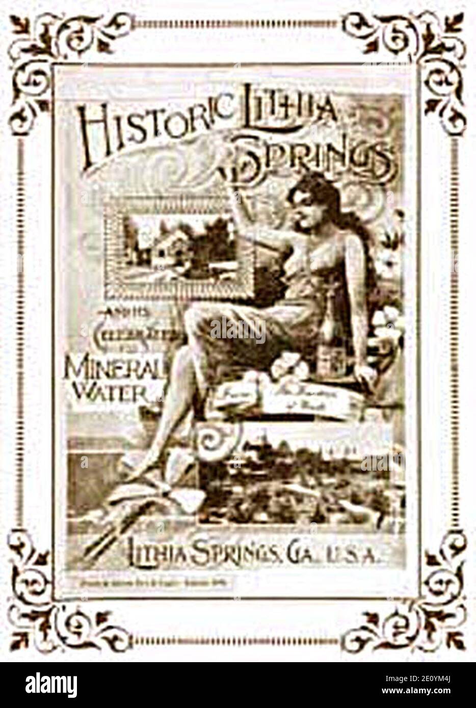 Vintage landscape poster Cut Out Stock Images & Pictures - Alamy