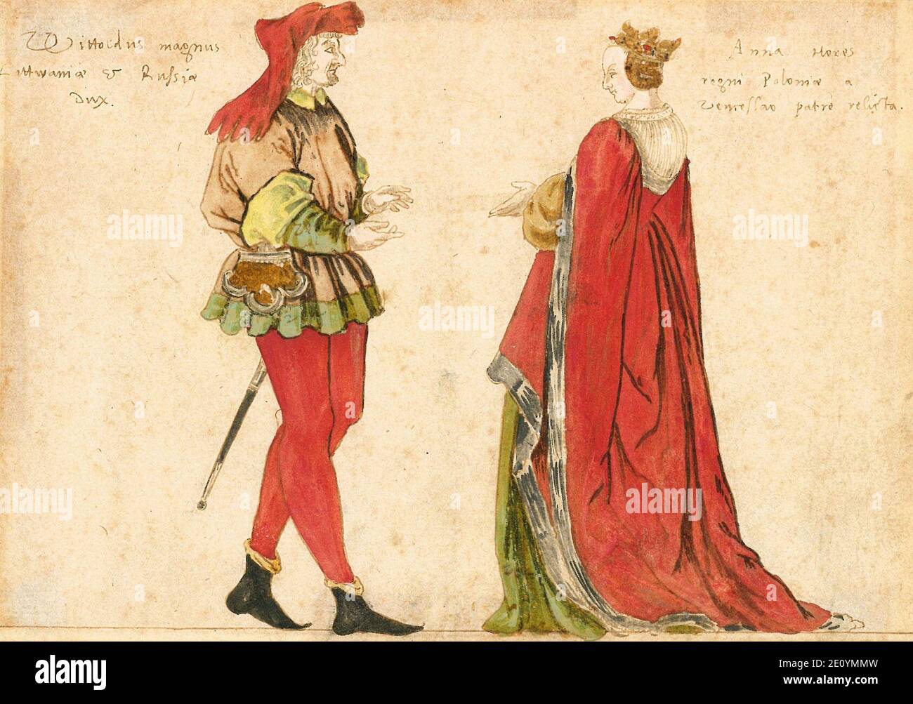 Lithuanian Grand Duke Vytautas the Great and Lithuanian Grand Duchess ...