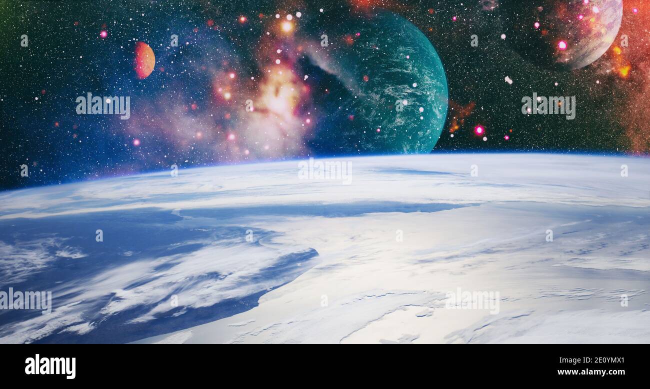 Stellar nebula and cosmic dust, cosmic gas clusters and constellations ...