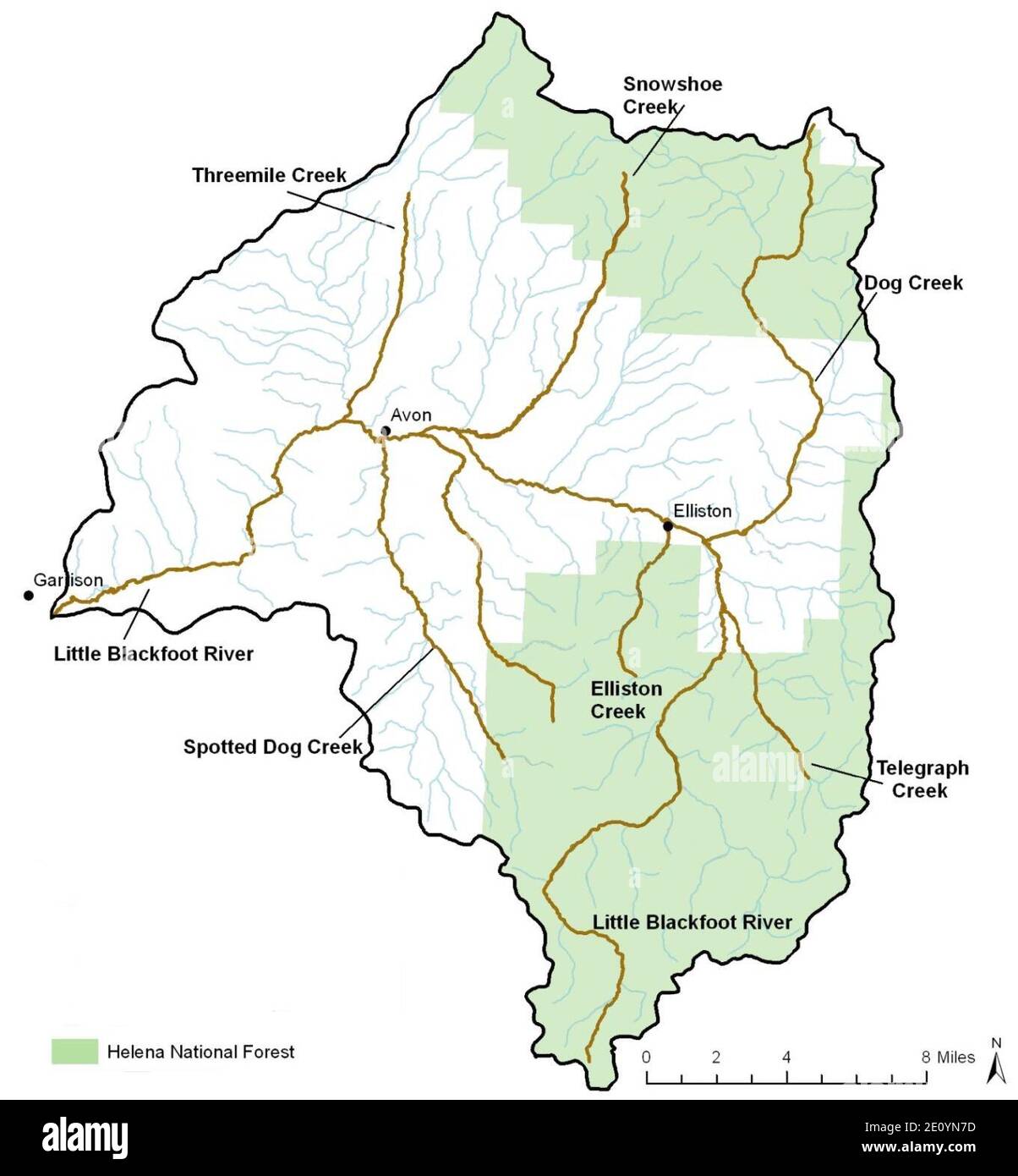 River of montana Cut Out Stock Images & Pictures - Alamy