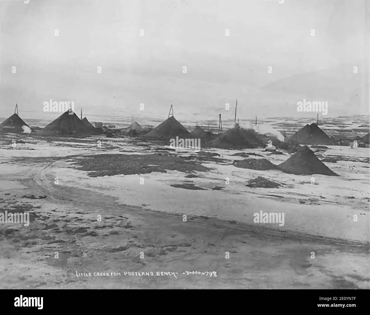 Little Creek viewed from Portland Beach, Alaska, 1903-1907 Stock Photo ...