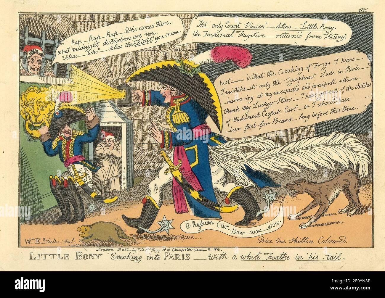 Little Bony Sneaking into Paris--with a White Feather in His Tail ...