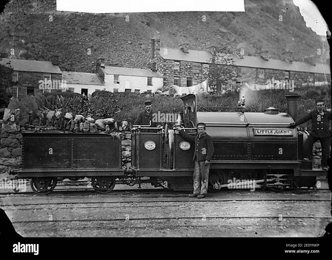 Little Giant locomotive engine, Ffestiniog railway Stock Photo - Alamy