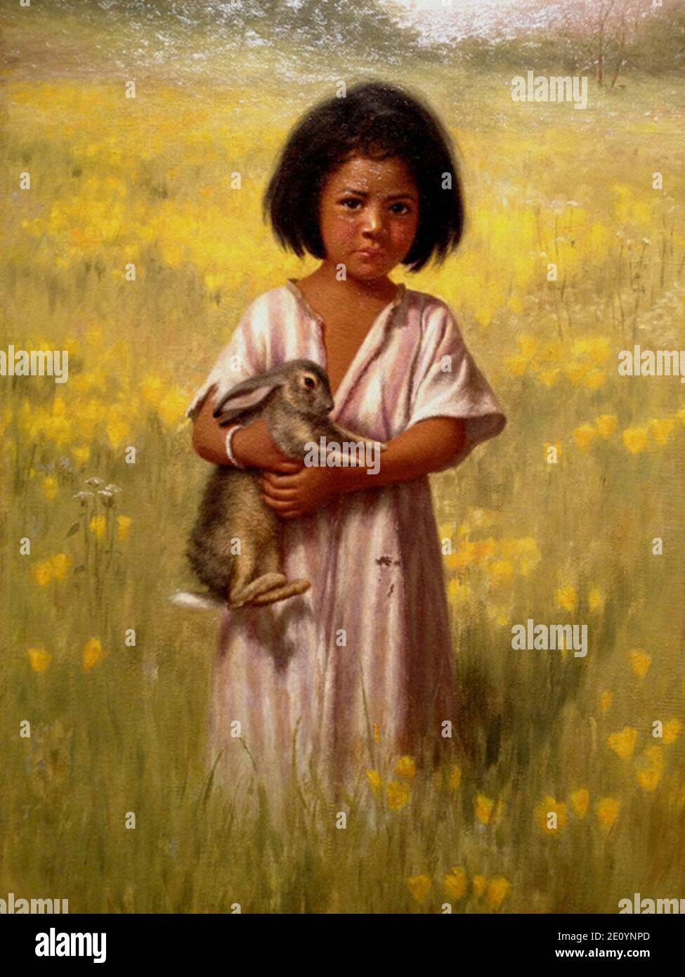 Little Jack by Grace Hudson, oil on canvas, 1916 Stock Photo - Alamy