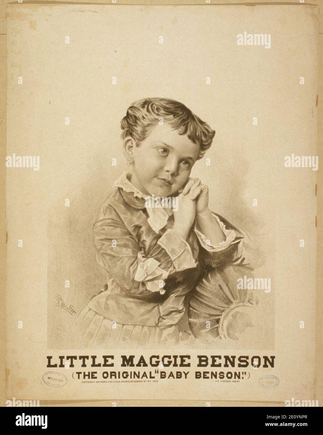 Little Maggie Benson the original ''Baby Benson.'' Stock Photo - Alamy