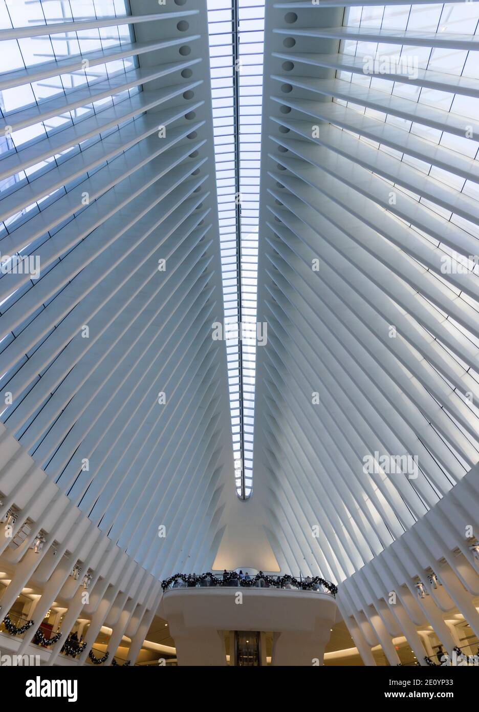 New York City, NY (USA) - 16 November 2019: Roof structure of the ...