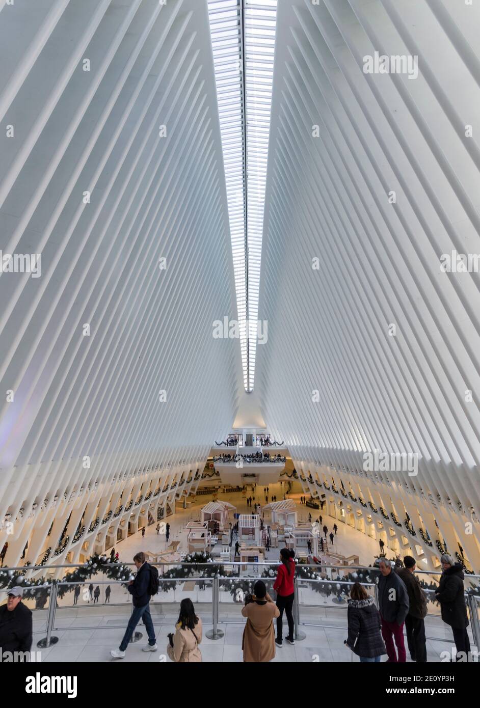 New York City, NY (USA) - 16 November 2019: Roof structure of the ...