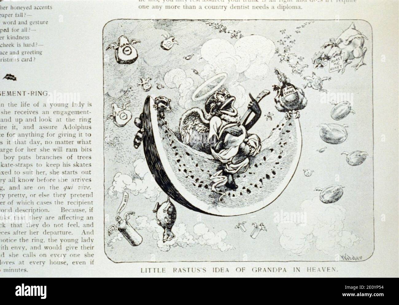 Little Rastus's idea of Grandpa in Heaven Stock Photo - Alamy