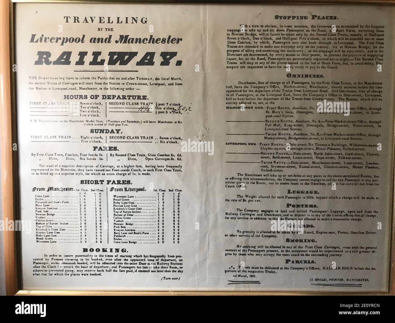 Liverpool and manchester railway, 1831 hi-res stock photography and ...