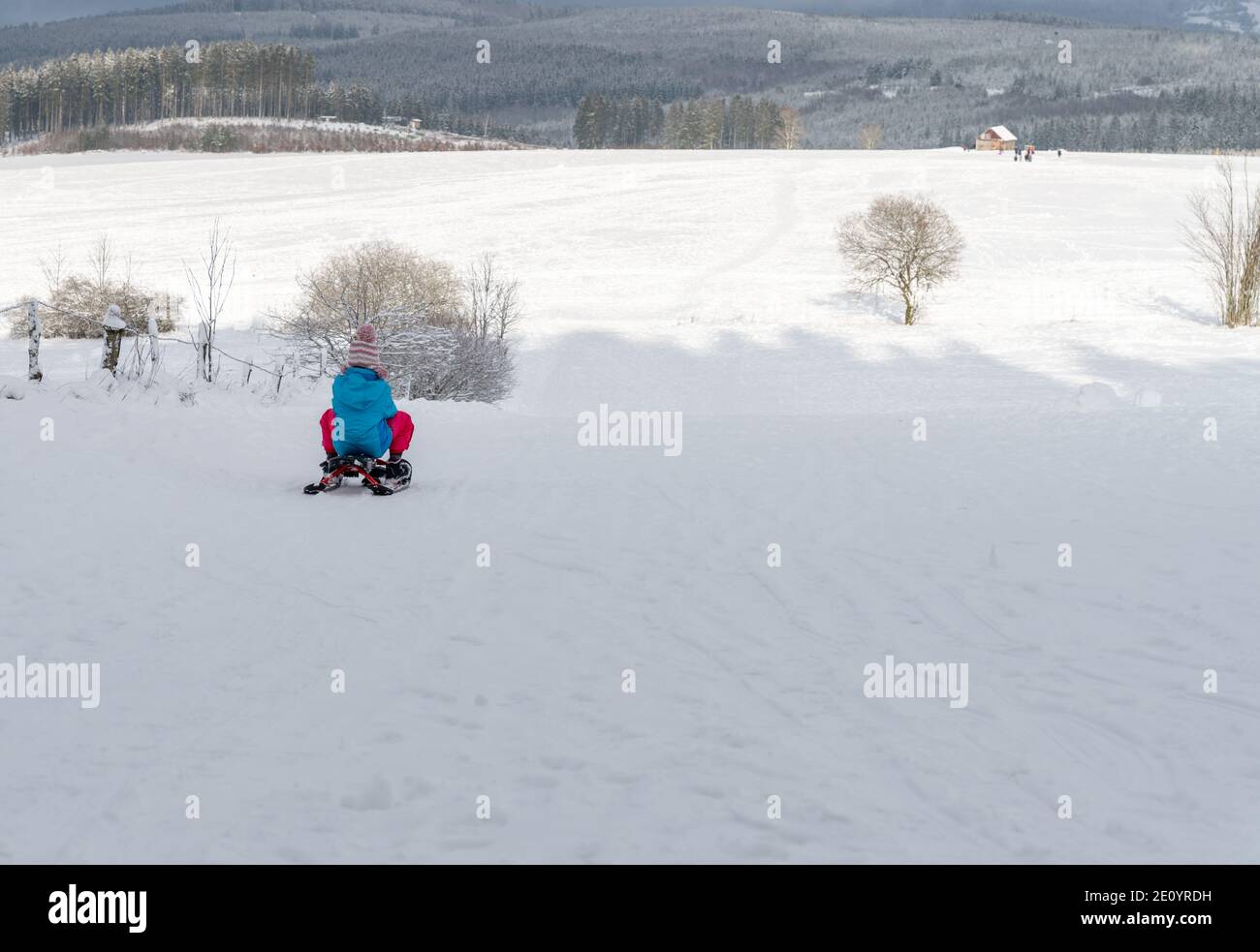 Sledge slope hi-res stock photography and images - Alamy