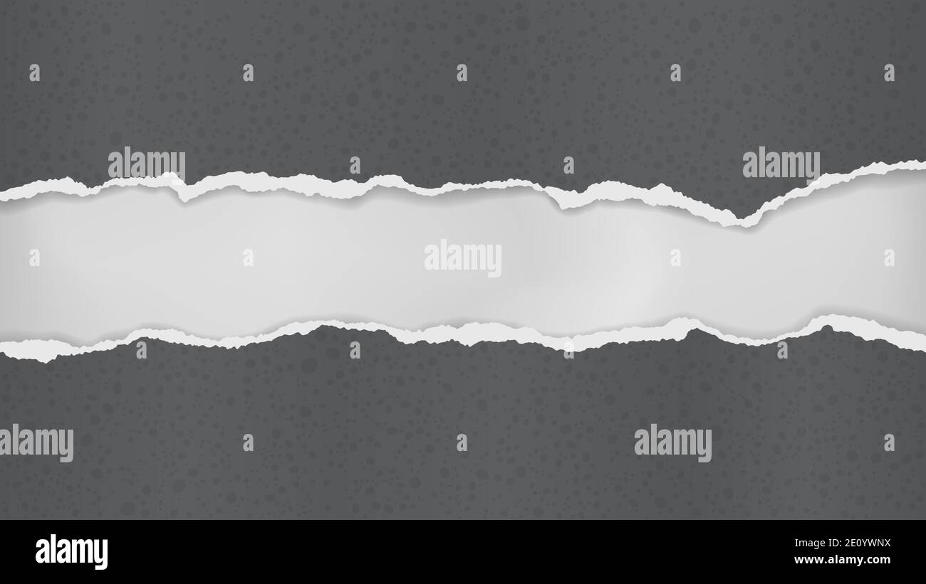 Torn of black paper with dotted pattern are on white background for ...