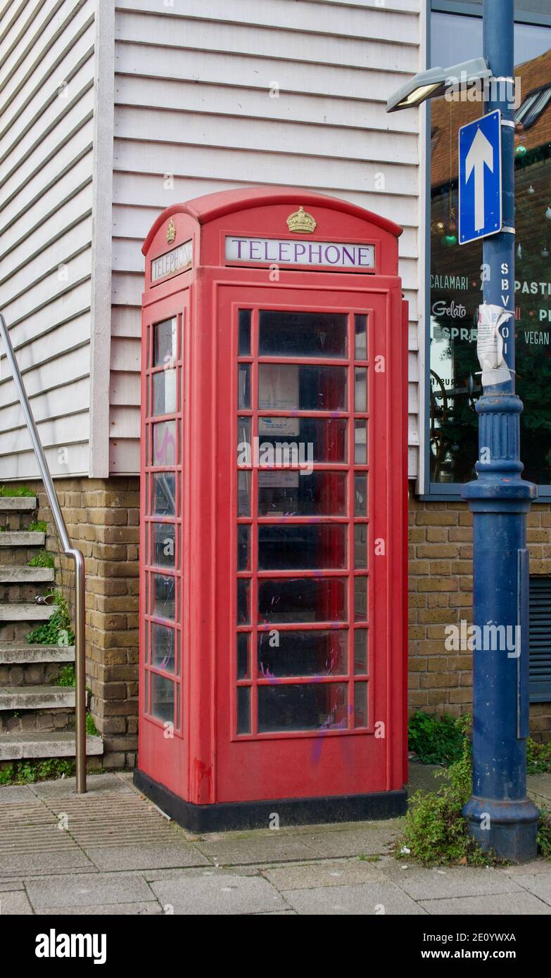 Old fashioned telephone booth hi-res stock photography and images - Alamy