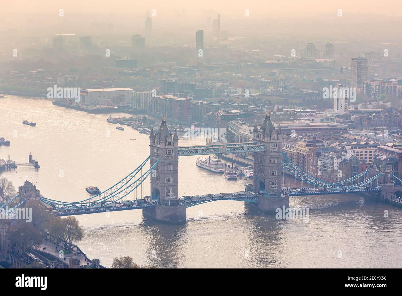 London, UK - Aerial view of Tower Bridge, London, UK Stock Photo - Alamy
