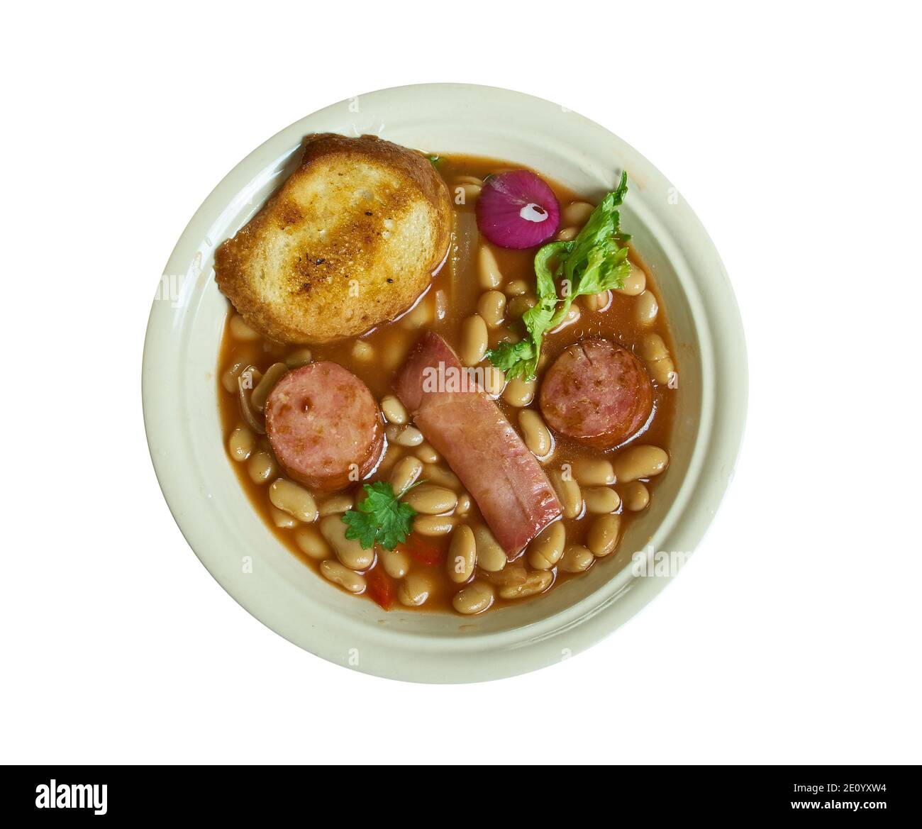 Buranija - flavorful Bosnian stew consisting of Romano beans Stock ...