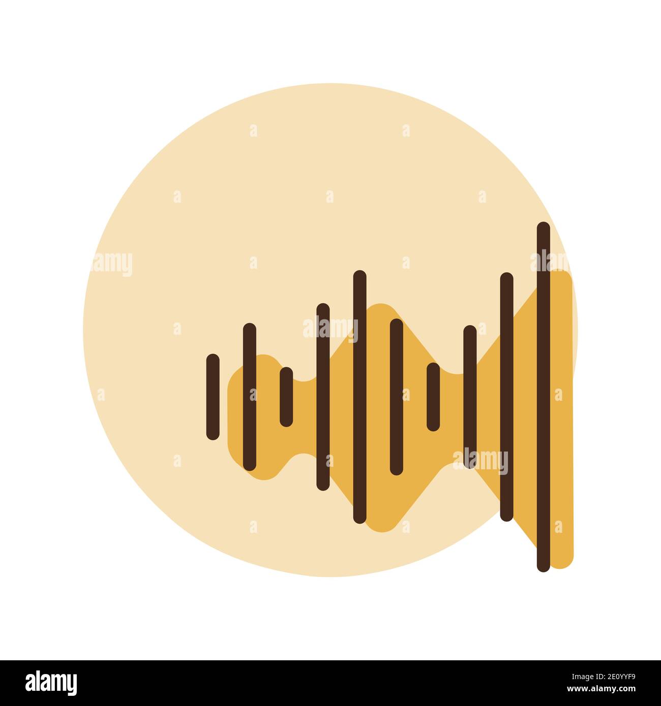 Equalizer, frequency vector icon. Audio signal. Music sign. Graph ...