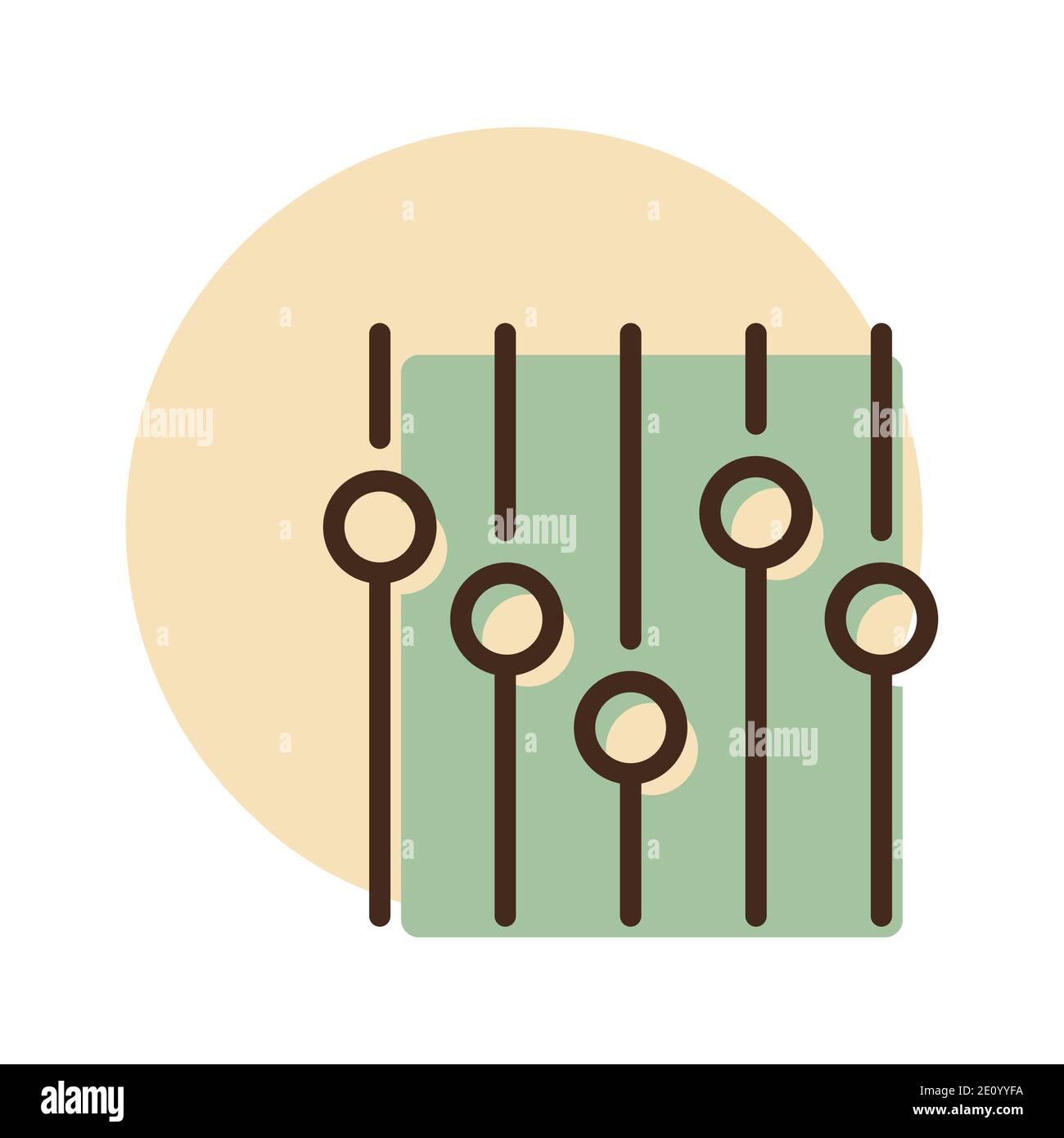 Equalizer vector icon. Music sound wave symbol. Graph symbol for music ...
