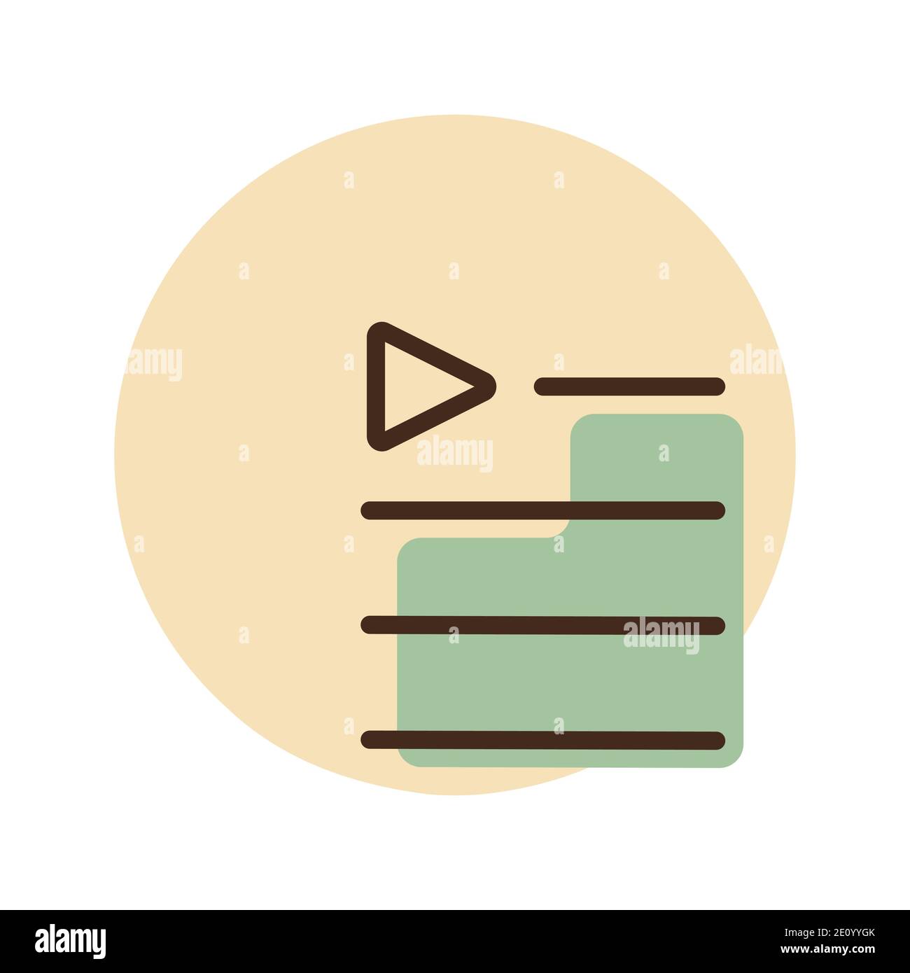Music playlist vector flat icon. Musical note icon, music icon with ...