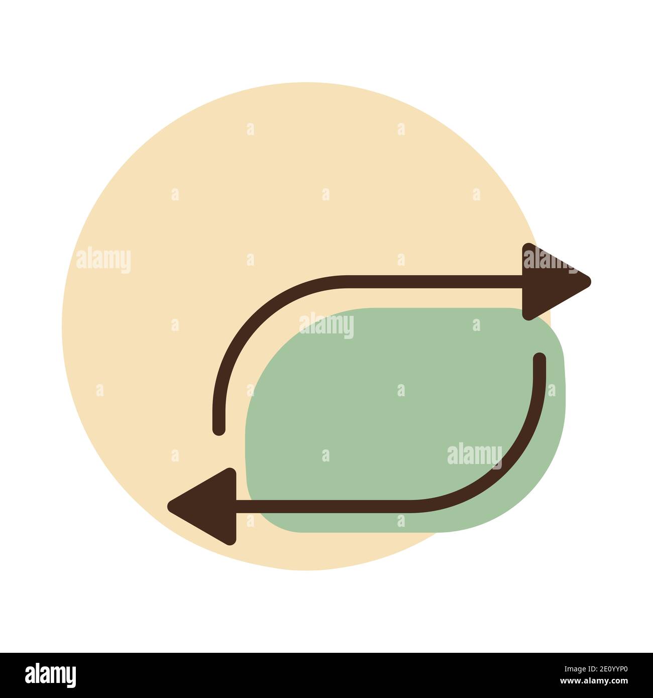 Repeat button vector flat icon. Music sign. Graph symbol for music and ...