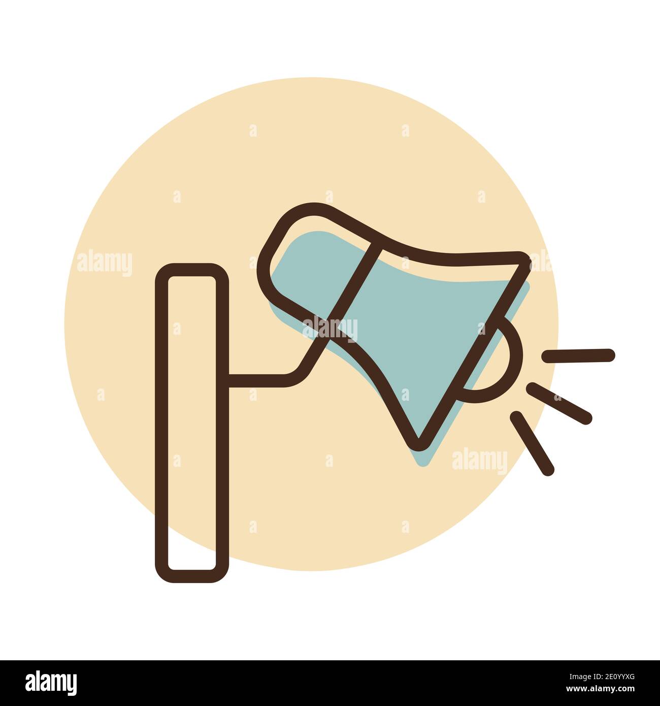 Loudspeaker or megaphone vector icon. Graph symbol for music and sound ...