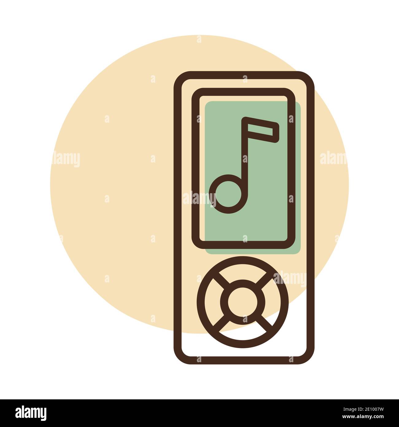 Mp3 player vector icon. Music sign. Graph symbol for music and sound ...