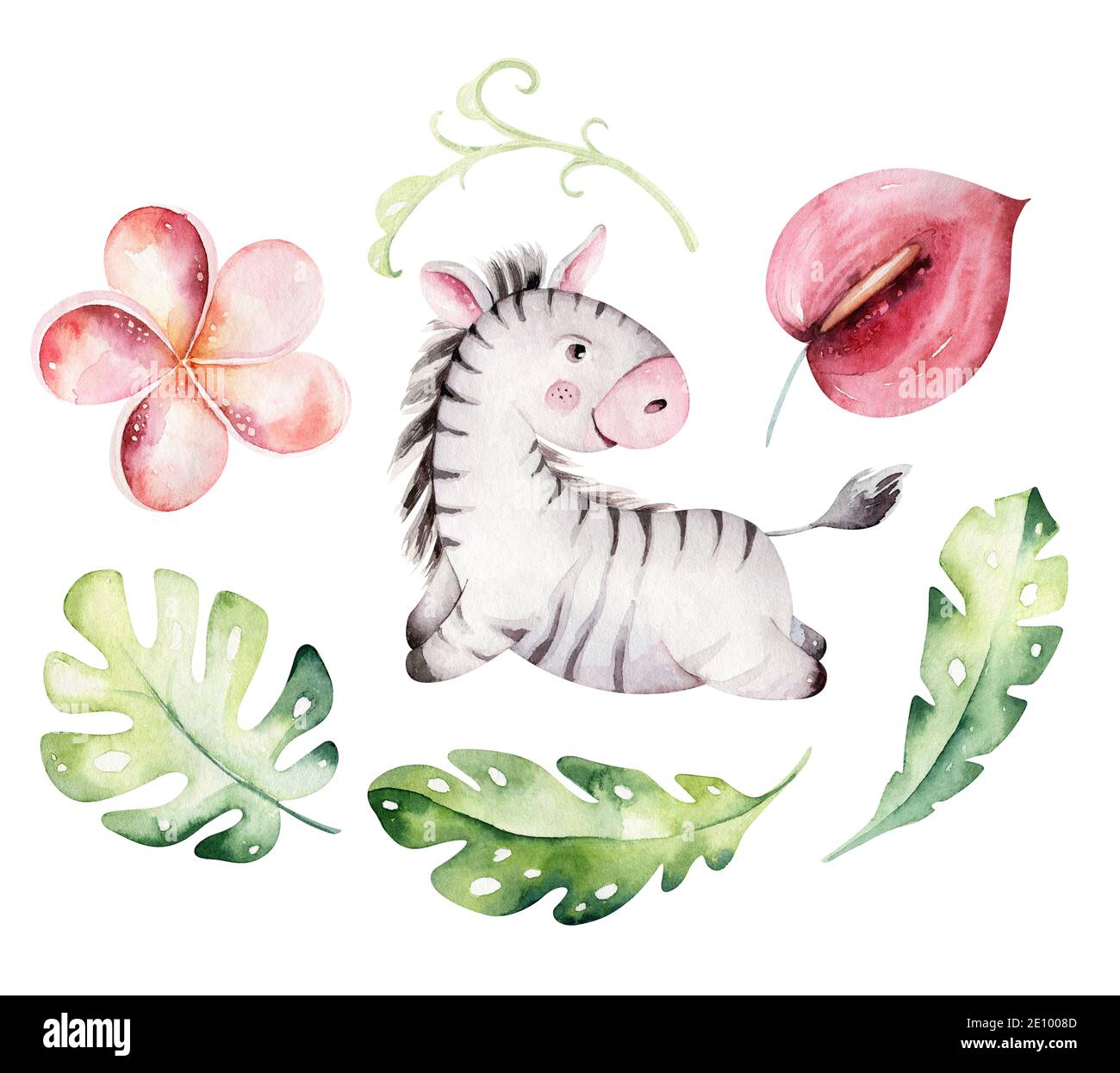 Printable Cartoon Zebras