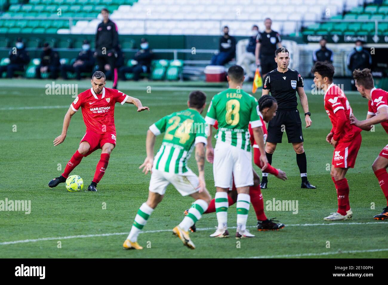 Joan Jordan of Sevilla during the Spanish championship La Liga football ...