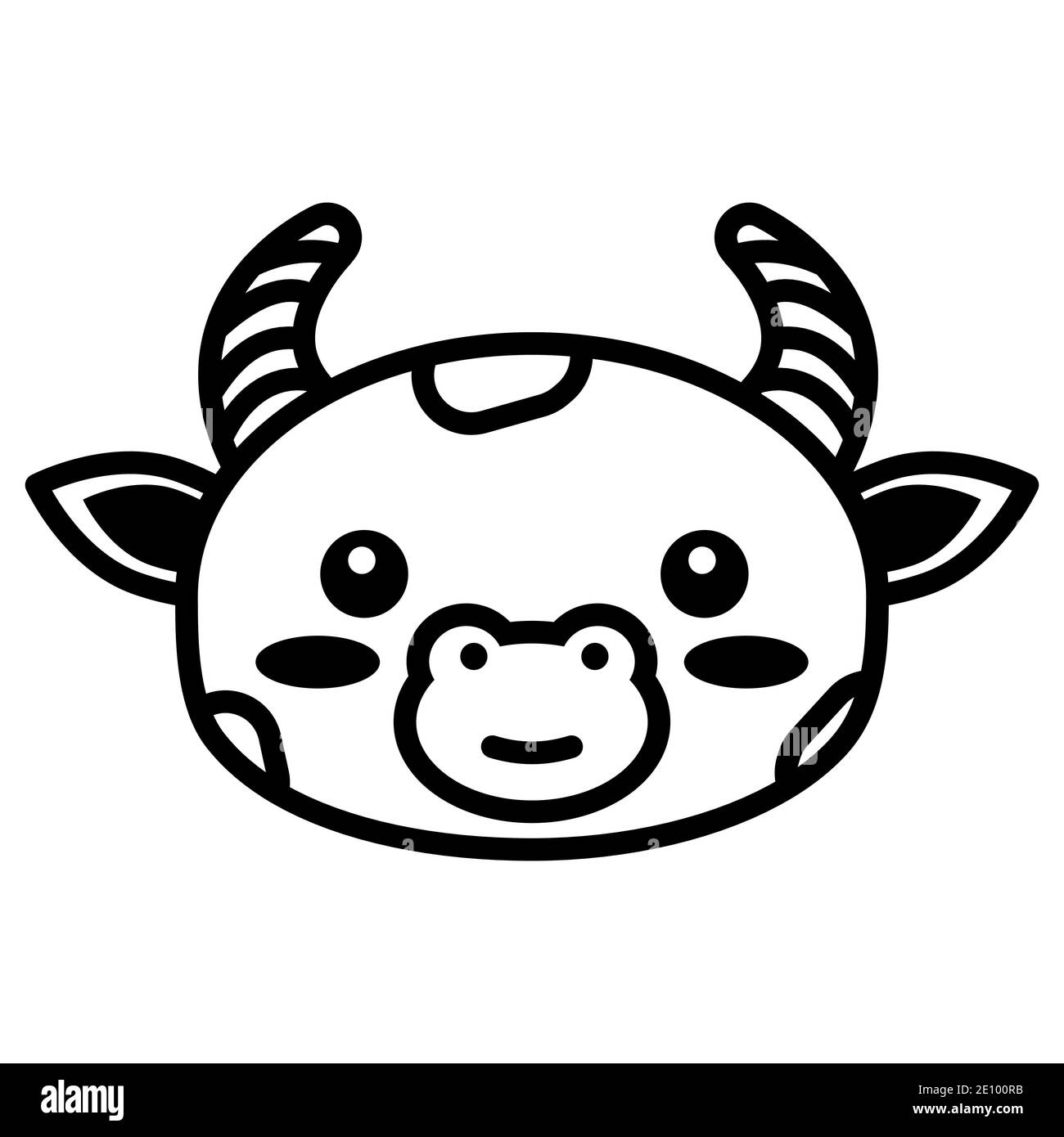 editable line, stroke, face. Hand Drawn vector illustration character ...