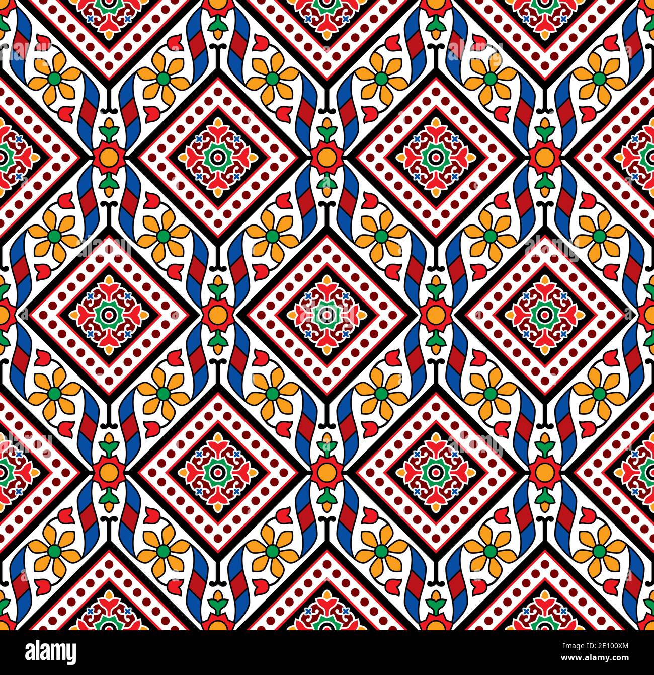 Sindhi ajrak pattern vector hi-res stock photography and images - Alamy