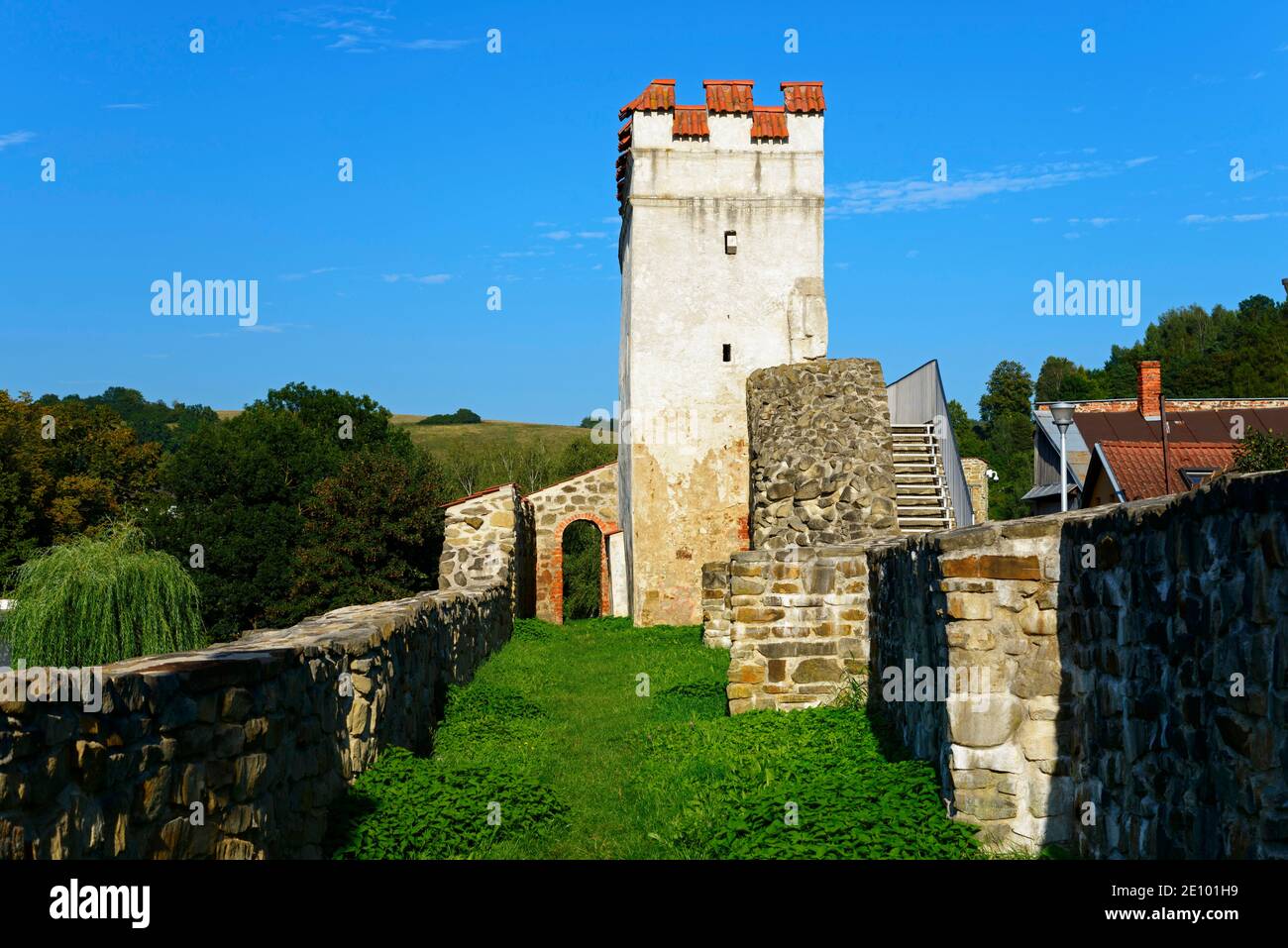 Renaissance bastion, city wall, city fortification, Bardejov, Slovakia ...