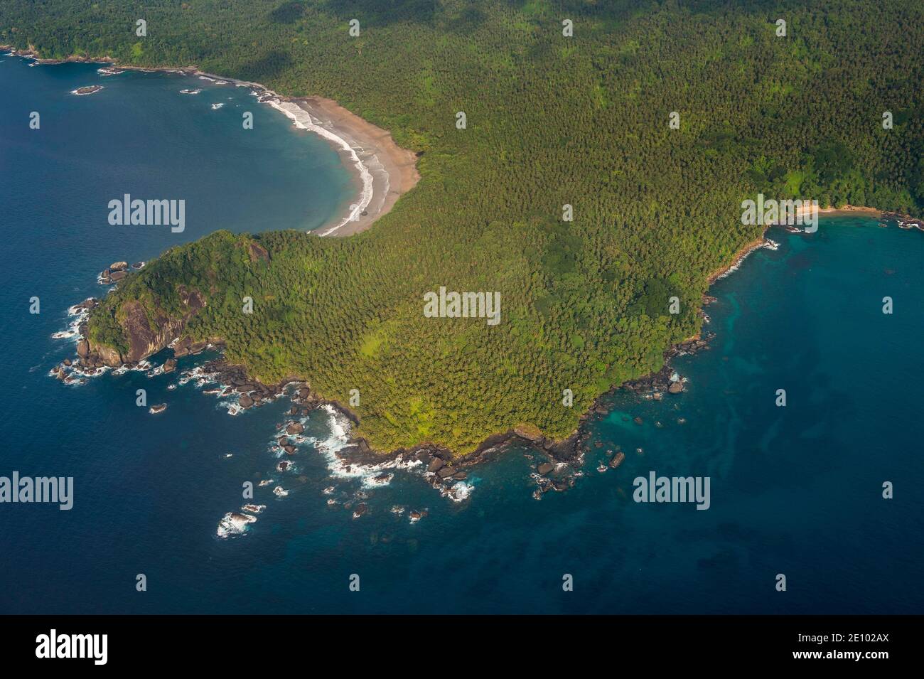 Aerial Of The Unesco Biosphere Reserve Principe Sao Tome And Principe