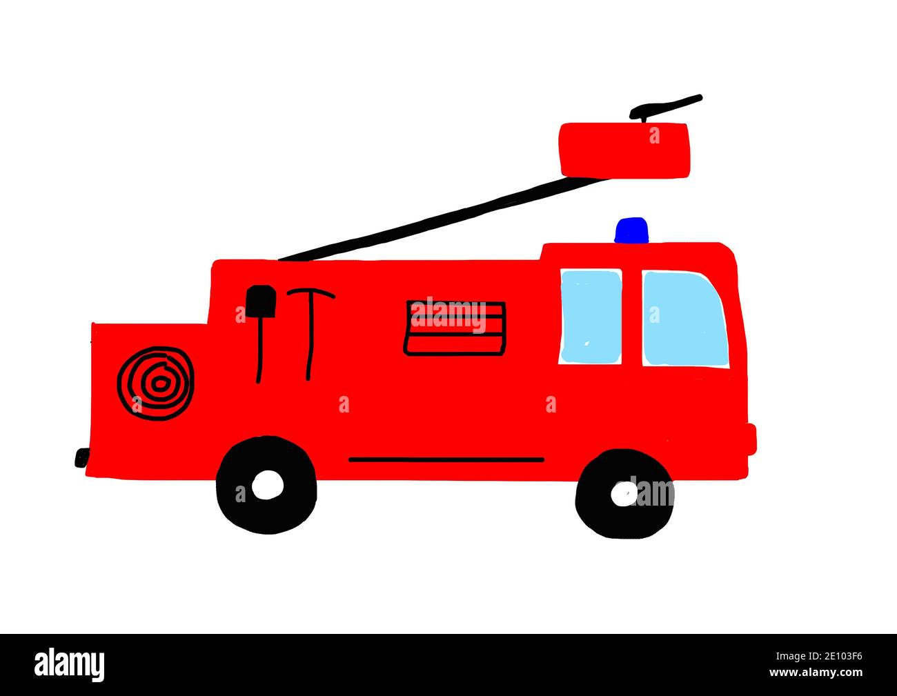 Fire engine drawing hi-res stock photography and images - Alamy