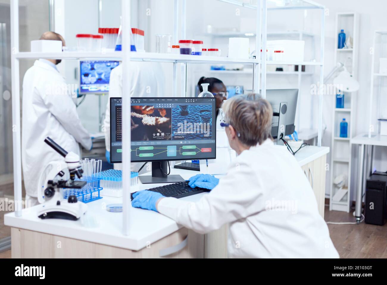 Adn microscope hi-res stock photography and images - Alamy