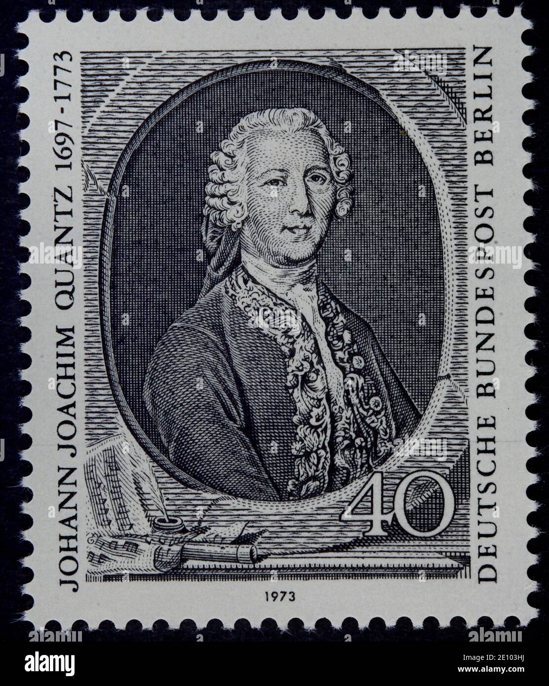 Johann Joachim Quantz, 1697 ? 1773, a German flutist, flute maker ...