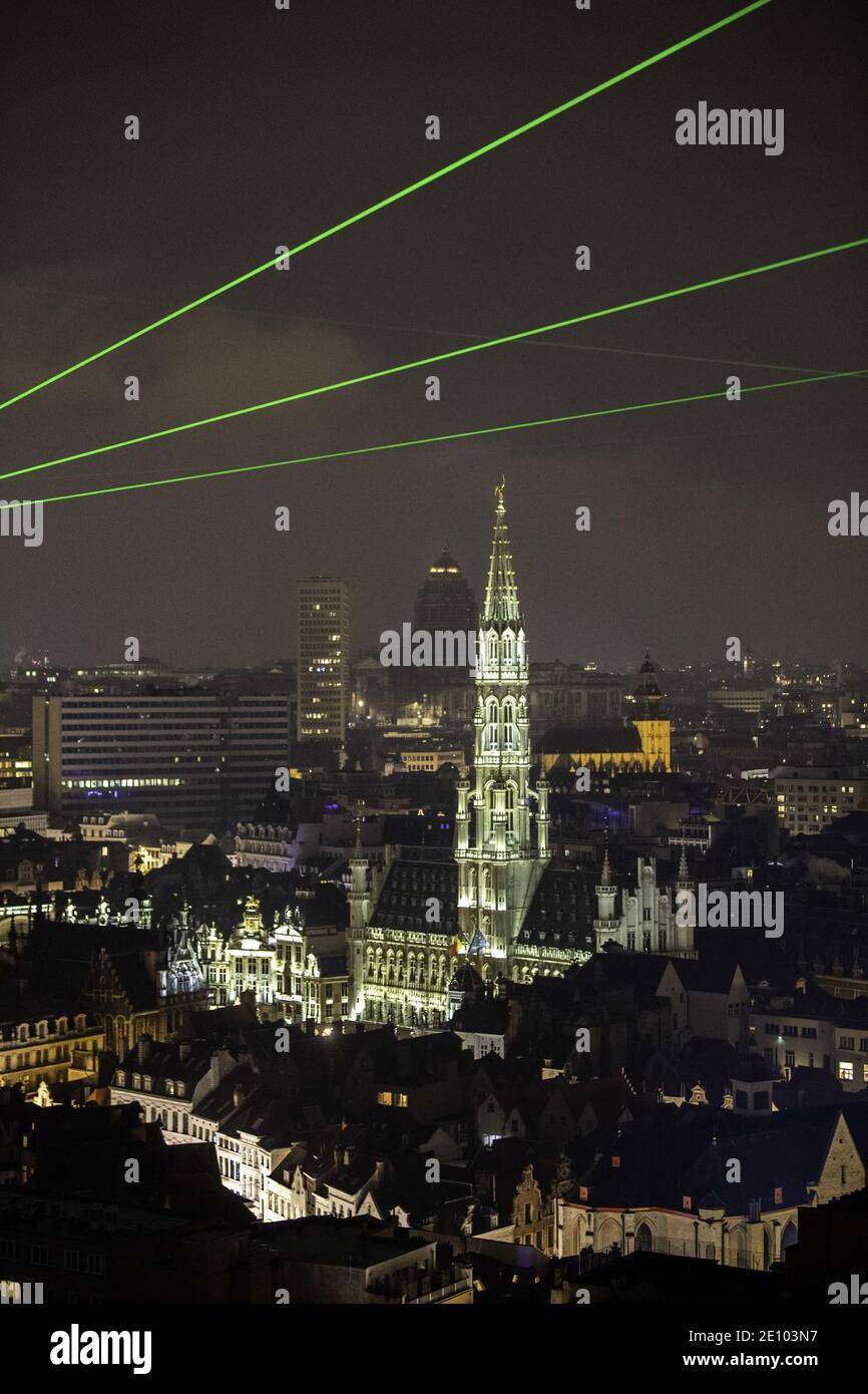 On the eve of the year 2021, the city of Brussels, Belgium,on December ...