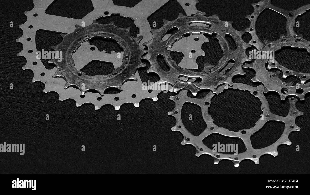 Grunge cog wheels gears Black and White Stock Photos & Images - Alamy