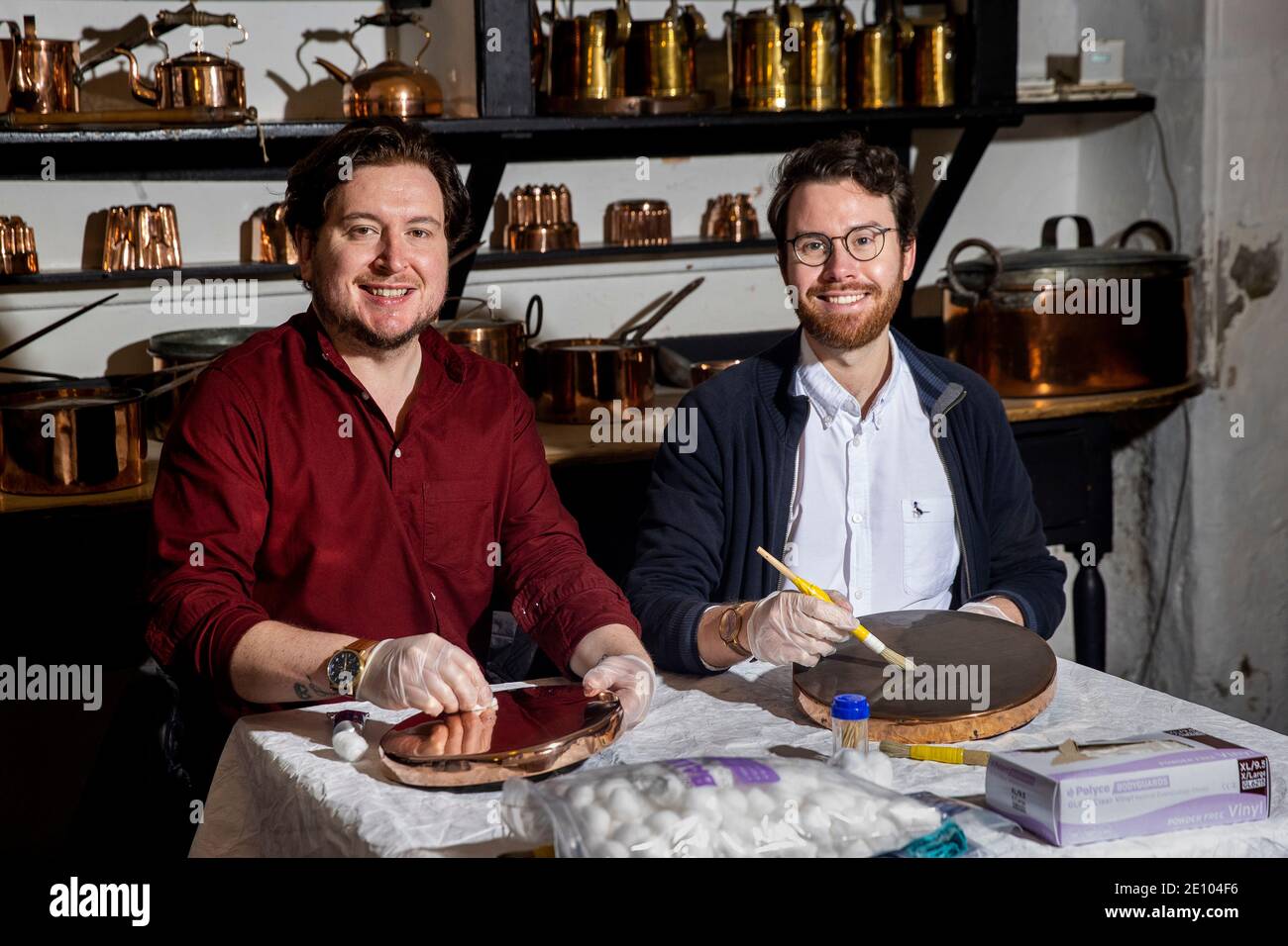 Neil Watt (left), National Trust Collections and House Manager at ...