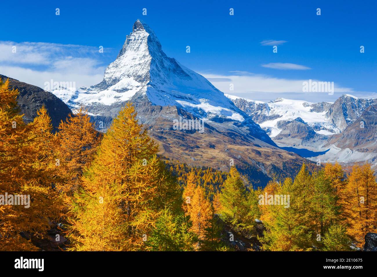 Matterhorn with autumn colors hi-res stock photography and images - Alamy
