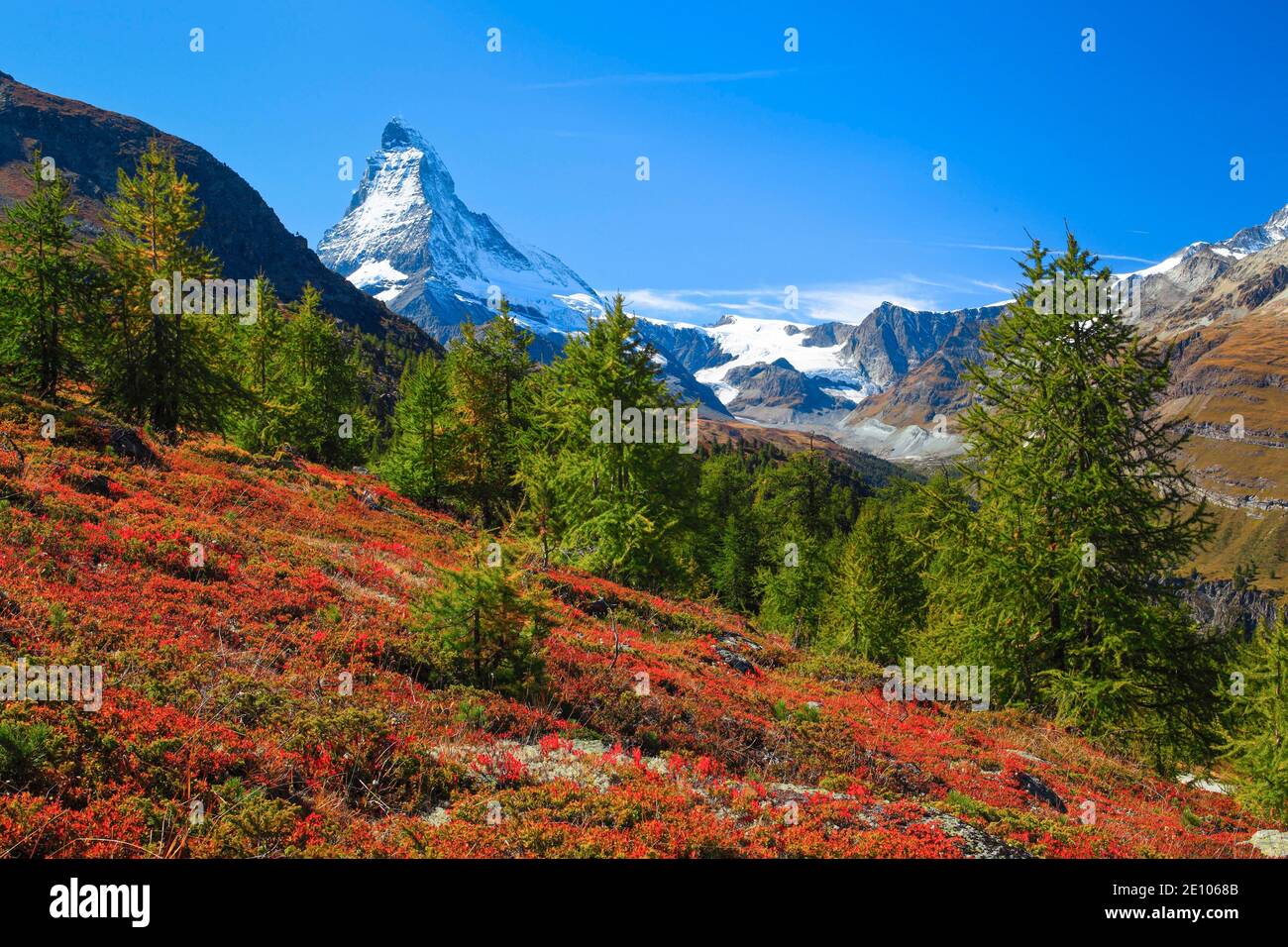 Matterhorn with autumn colors hi-res stock photography and images - Alamy