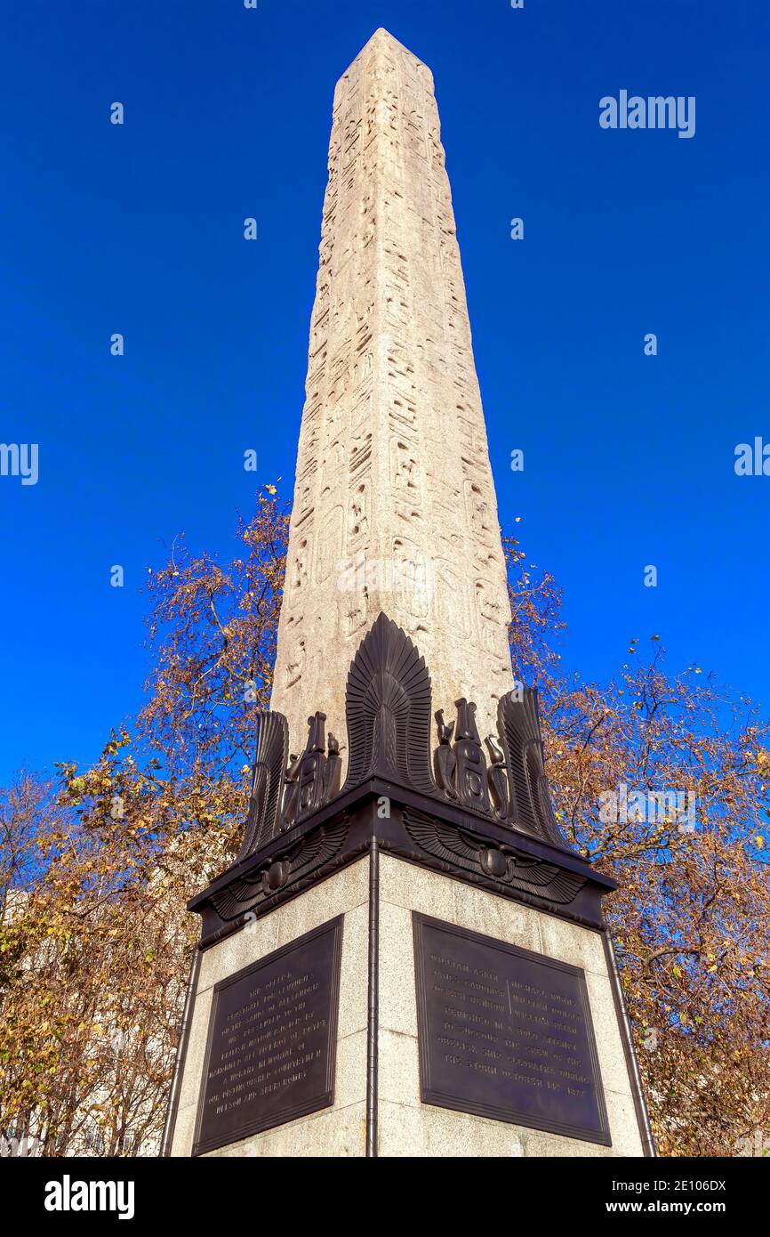 Cleopatra's Needle an ancient Egyptian obelisk from Egypt on The ...