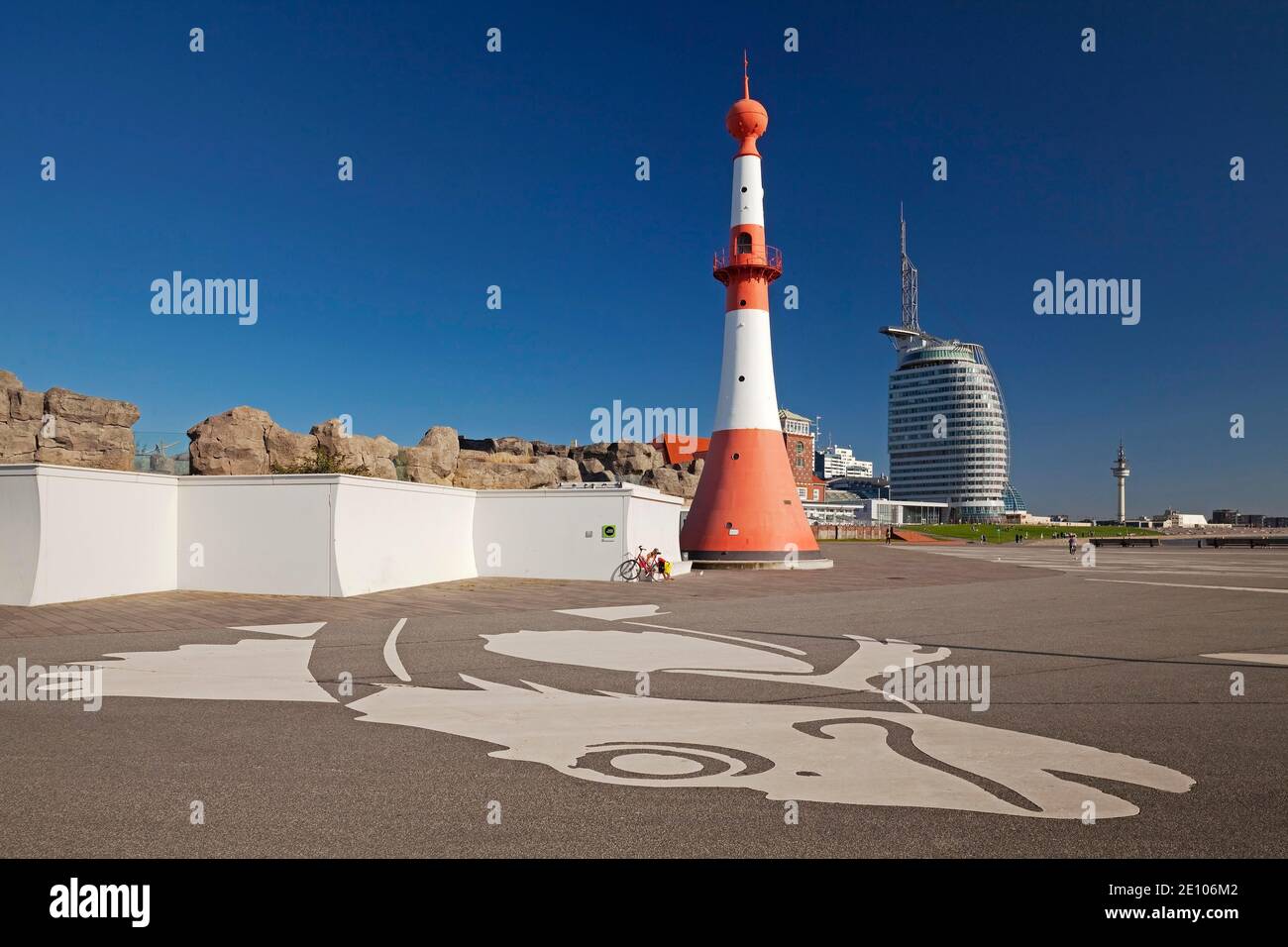 Willy-Brandt-Platz with lighthouse front light and Atlantic Hotel Sail ...
