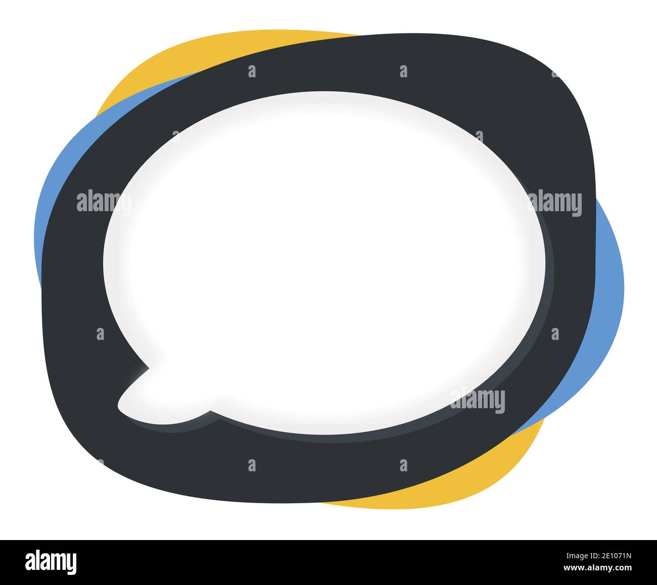 3D message bubble for presentations. Simple Vector Illustration Stock ...