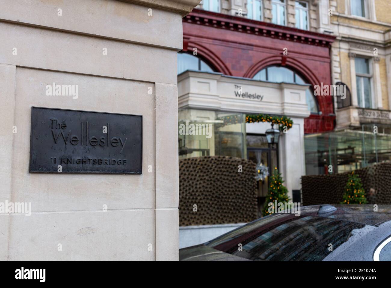 The Wellesley hotel, London Stock Photo - Alamy