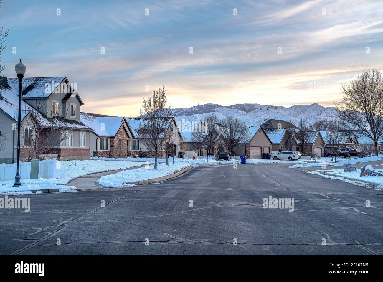 Suburb suburban street view architecture architectural hi-res stock ...