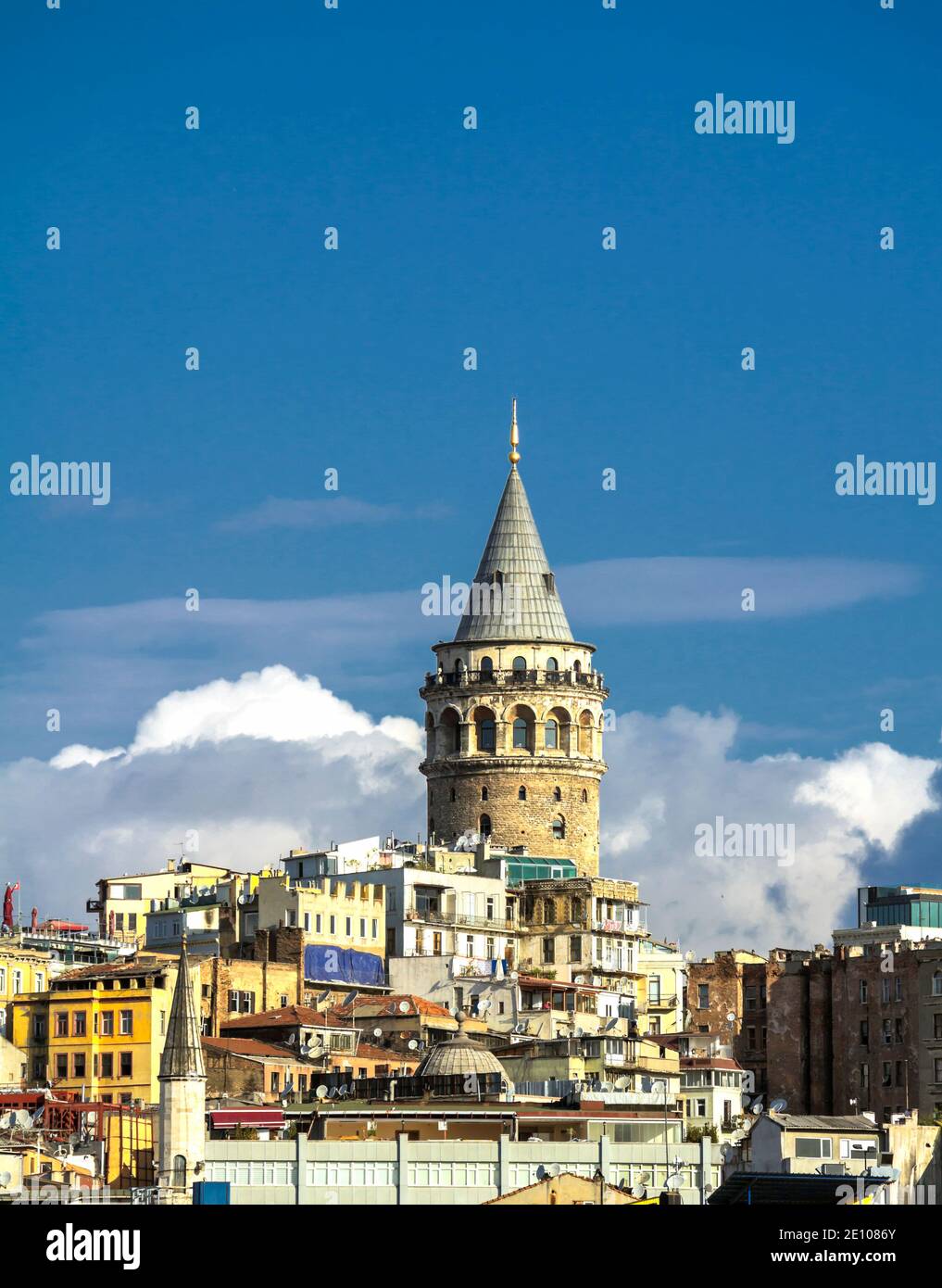 Istanbul cityscape in Turkey with Galata Tower Stock Photo - Alamy