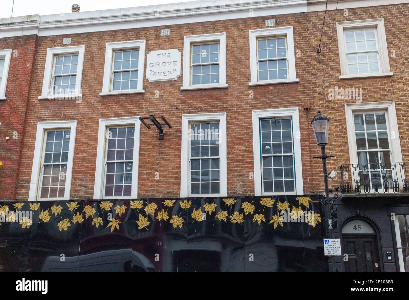 The Grove Tavern sign Stock Photo - Alamy