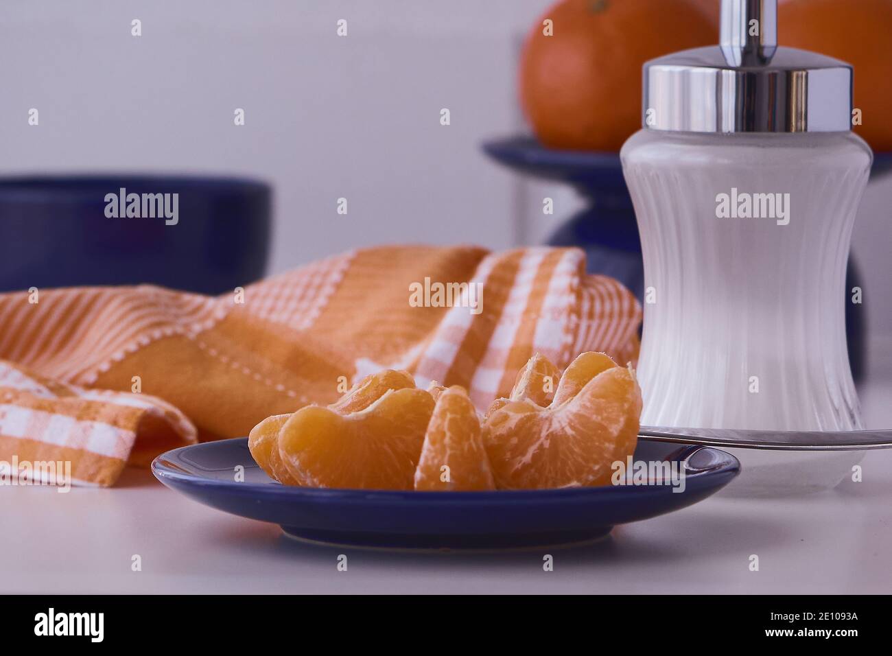 Orange clementines ready to be eaten. Orange fruit, fresh and natural ...