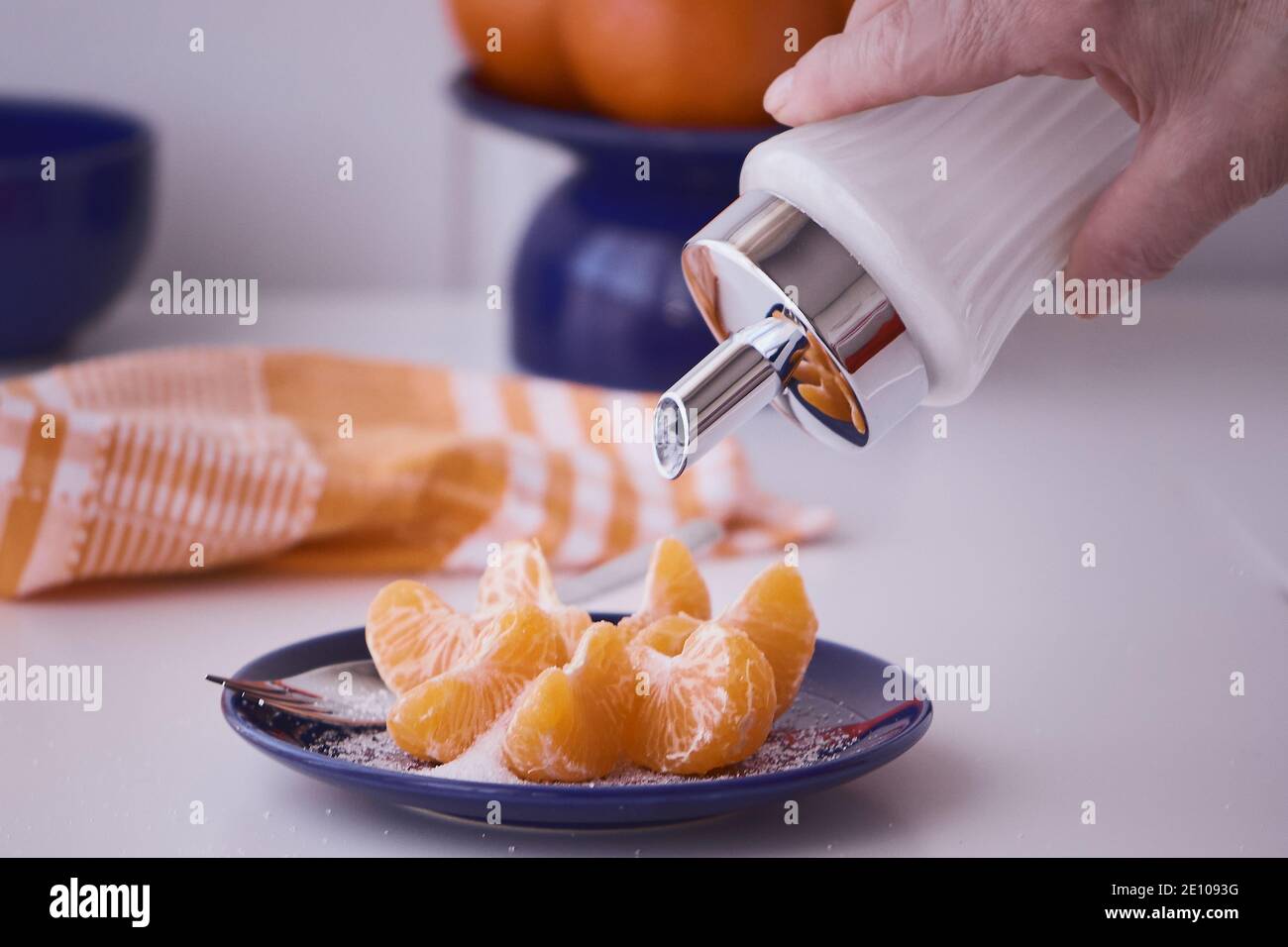 Orange clementines ready to be eaten. Orange fruit, fresh and natural ...