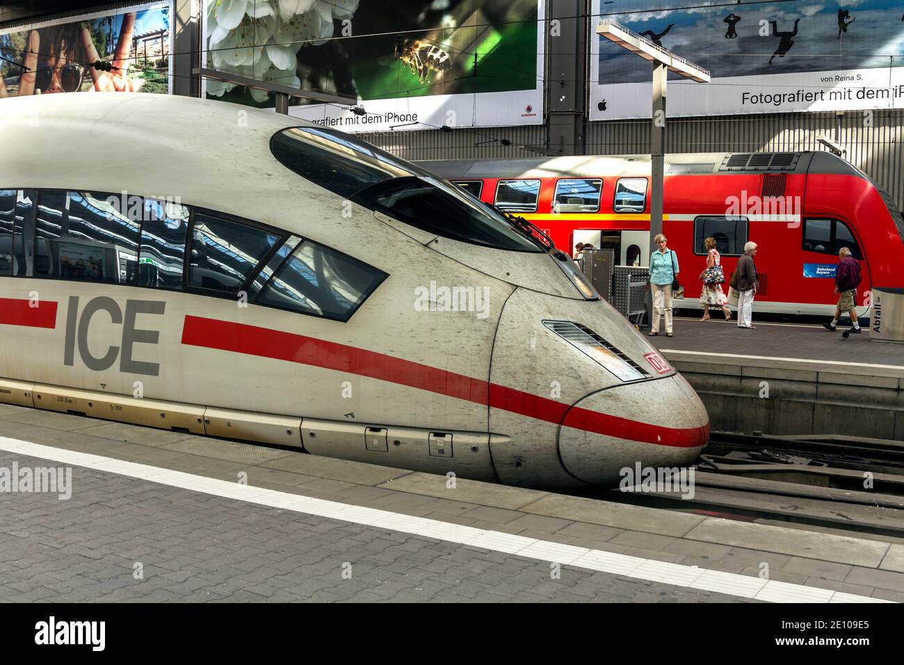 FRANKFURT, GERMANY : Inside the Frankfurt central station in Frankfurt ...